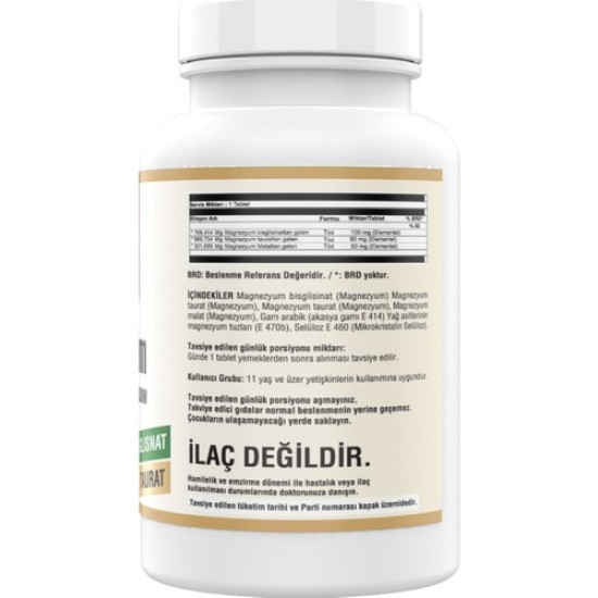 Ncs Magnesium 200 Mg Malat Taurat Glisinat 180 Tablet
